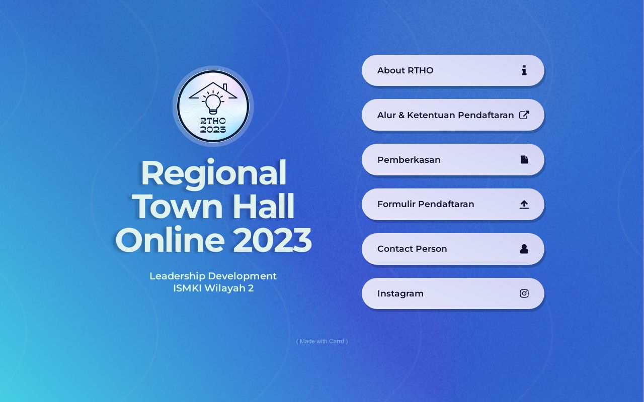 Regional Town Hall Online 2023